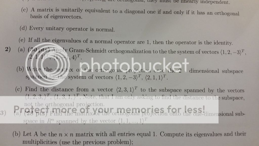 Solved A matrix is unitarily equivalent to a diagonal one | Chegg.com
